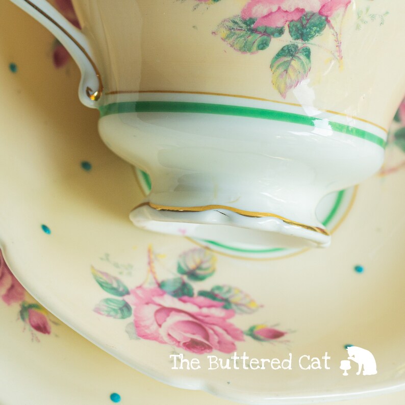 Stunning Vintage Paragon Tea Trio Pink Rose Hand-decorated - Etsy