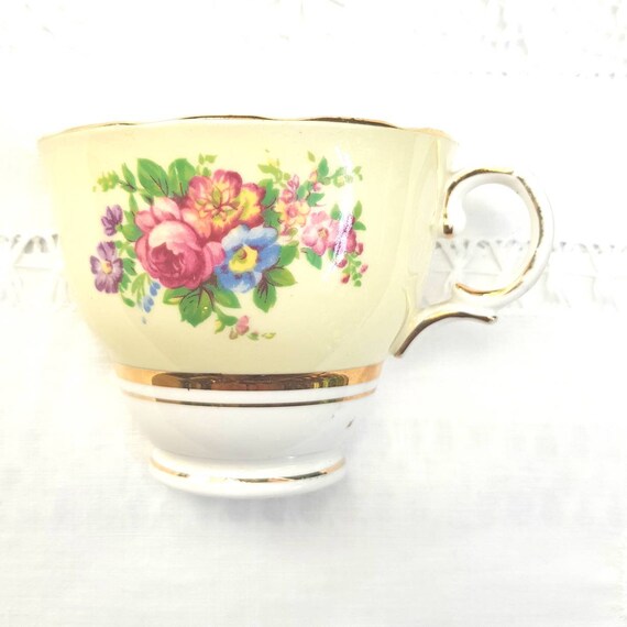 Hand-cut Half Teacup for Mosaic Art / Crafting Vintage | Etsy