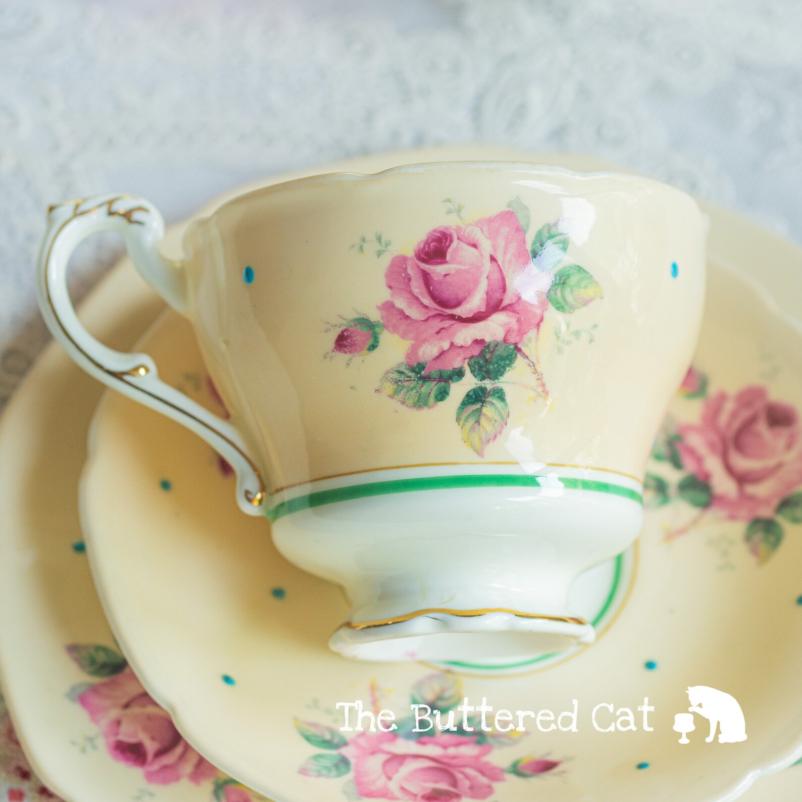 Stunning Vintage Paragon Tea Trio Pink Rose Hand-decorated - Etsy