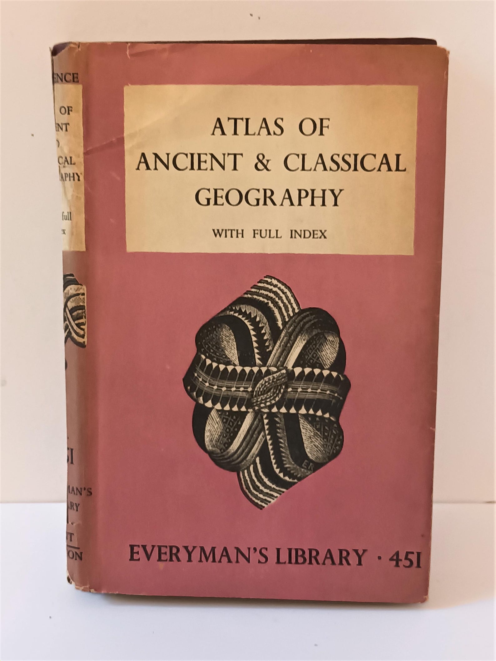 1948 Everyman's Library No. 451 Atlas of Ancient & Classical Geography ...