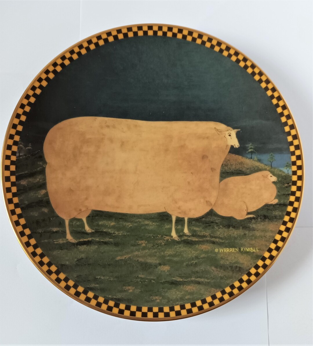 Warren Kimble 'barnyard Dog' Ltd Ed Display Plate American Folk Art ...