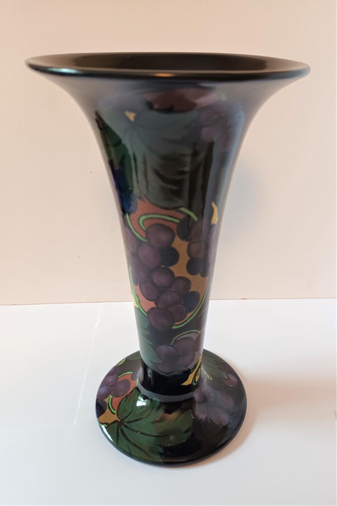 1930s Royal Stanley Ware 'jacobean' Trumpet Vase 9 3/4 25cms - Etsy