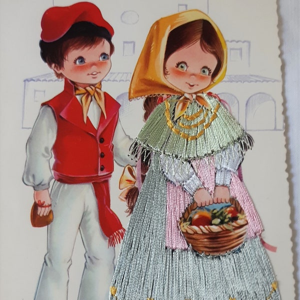 Embroidered Postcard - Etsy