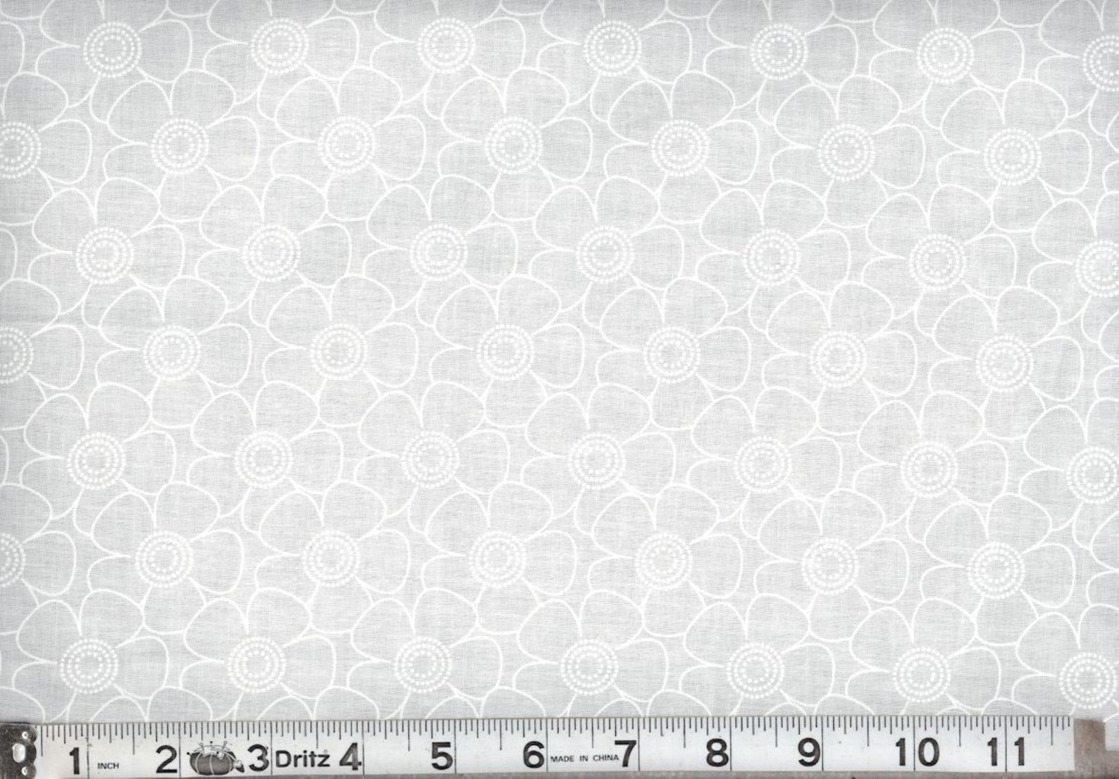 108" Extra Wide Quilt Backing BTY 100% Cotton 108"tone on Tone White on ...