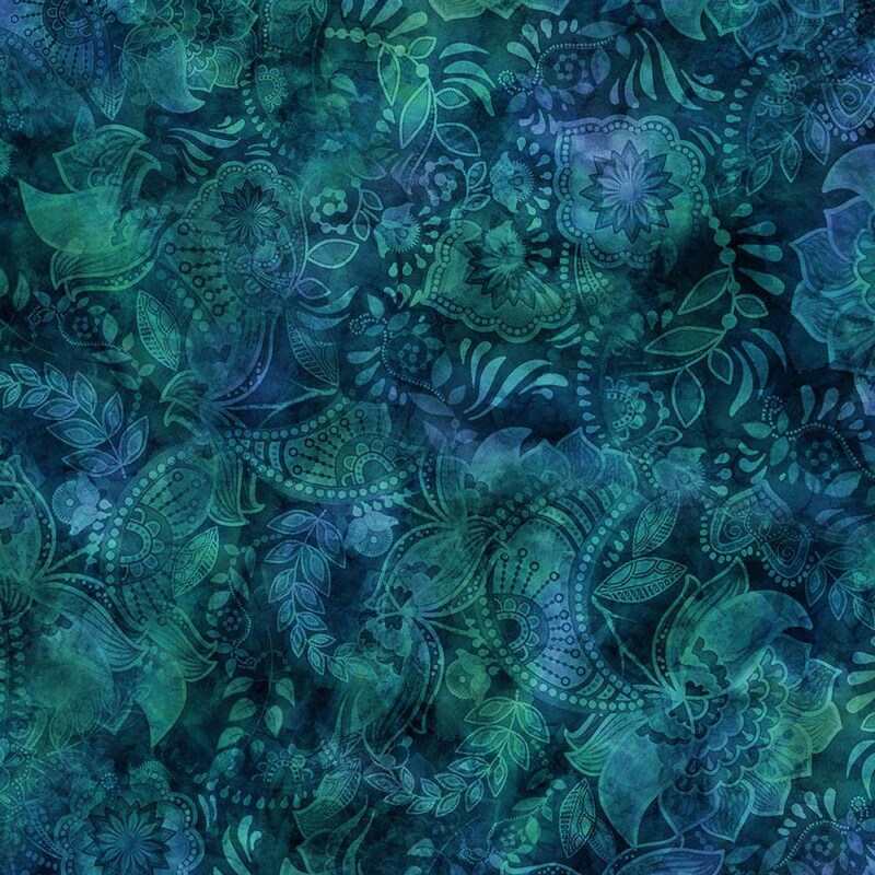 Teal Quilt Fabric - Etsy