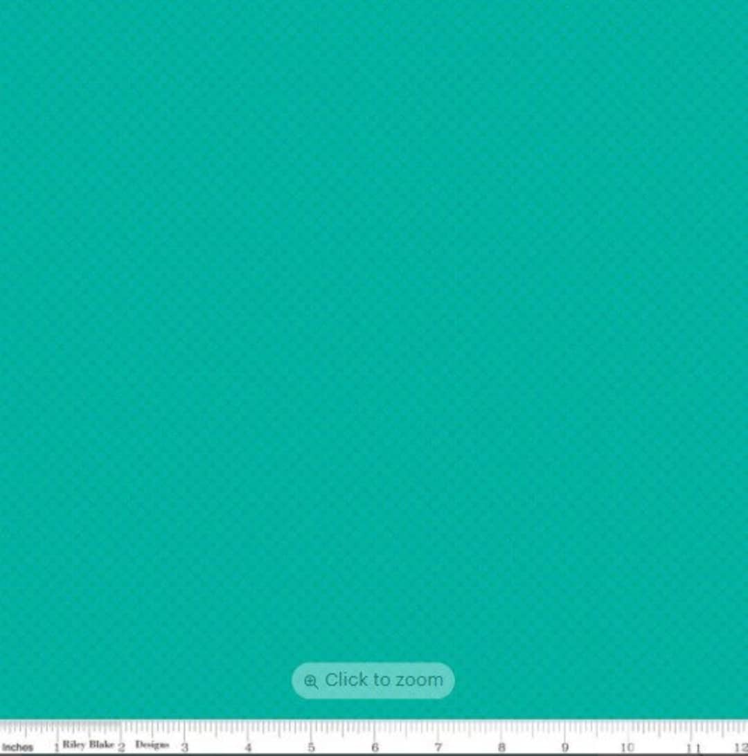 Riley Blake Fabric 43/44" Kisses Vivid Teal by Doodlebug Designs All ...