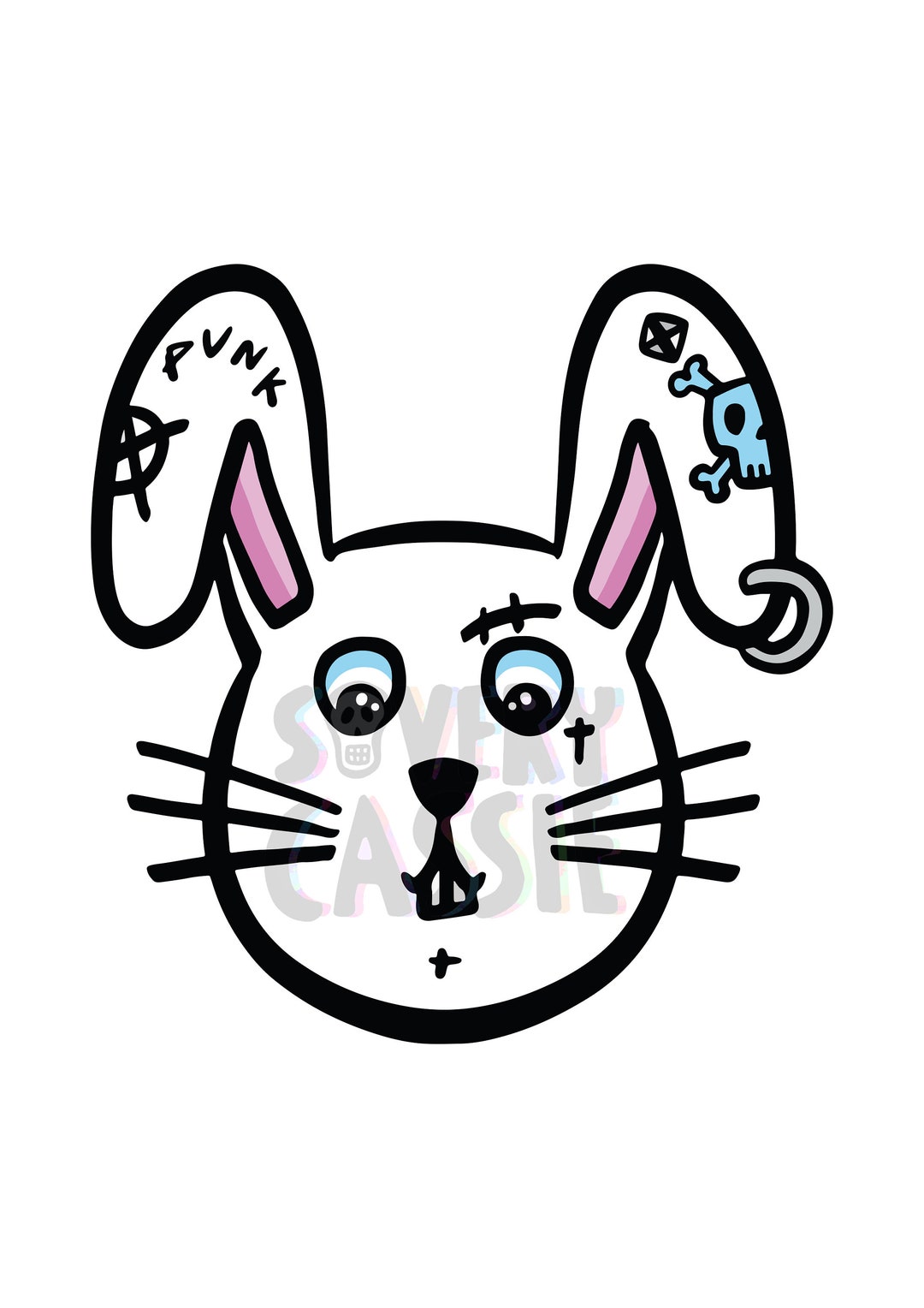 Punk Alternative Rabbit Face - Etsy