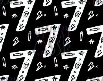 Birthday Rock / Age 5 / Seamless Pattern - Etsy