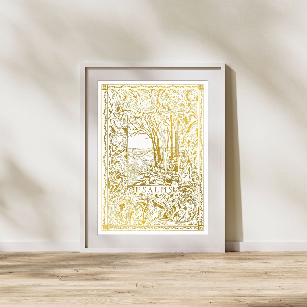 Psalms Art Print Scripture Art Modern Christian Christian Aesthetic Art ...