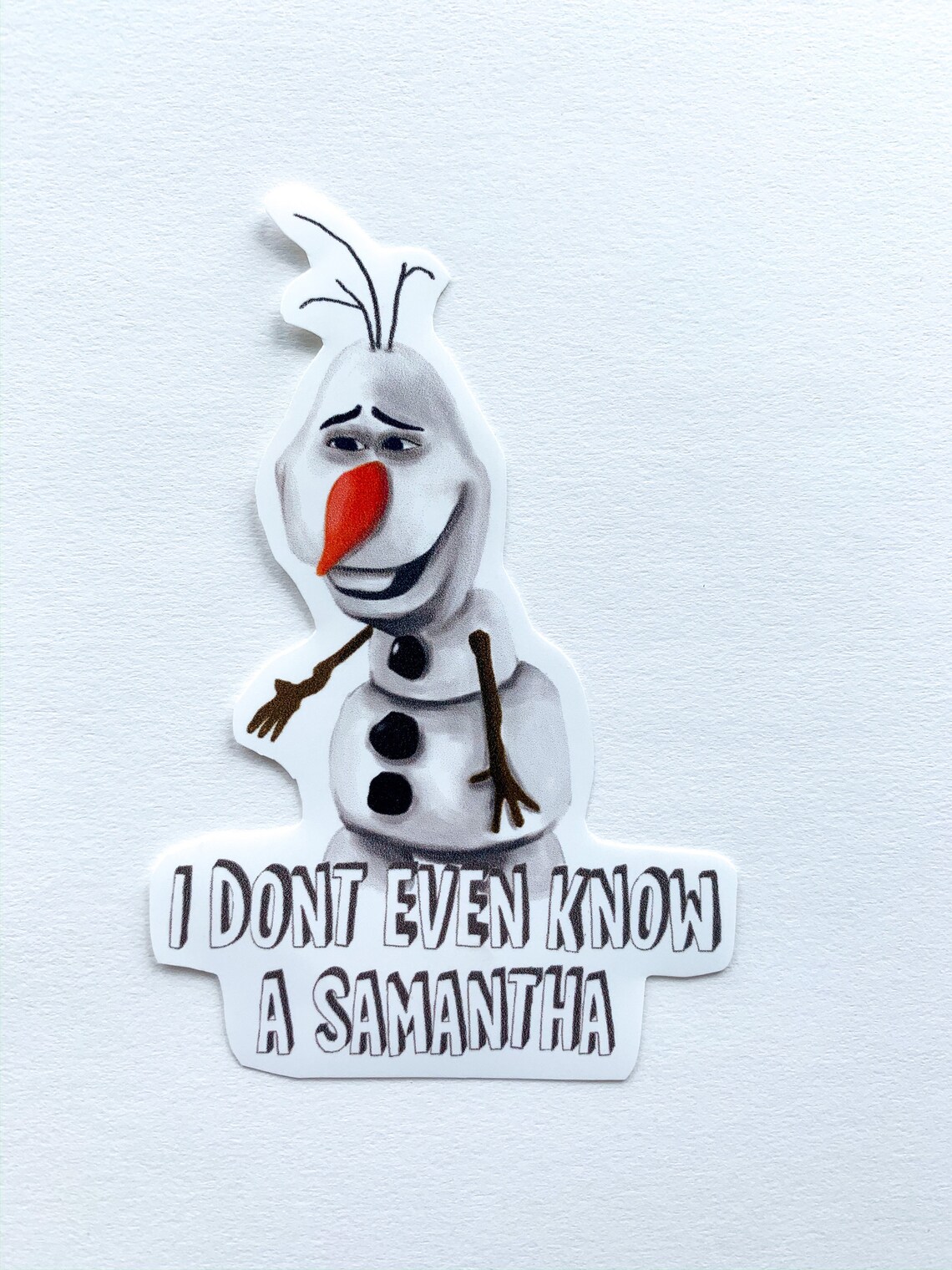 Olaf Sticker Disney Quotes Stickers Disney Sticker Frozen | Etsy
