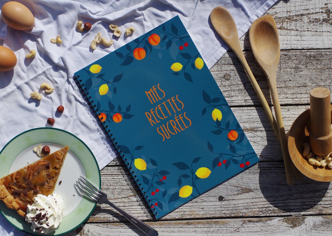 Cahier de recettes à compléter avec vos meilleures recettes | Etsy