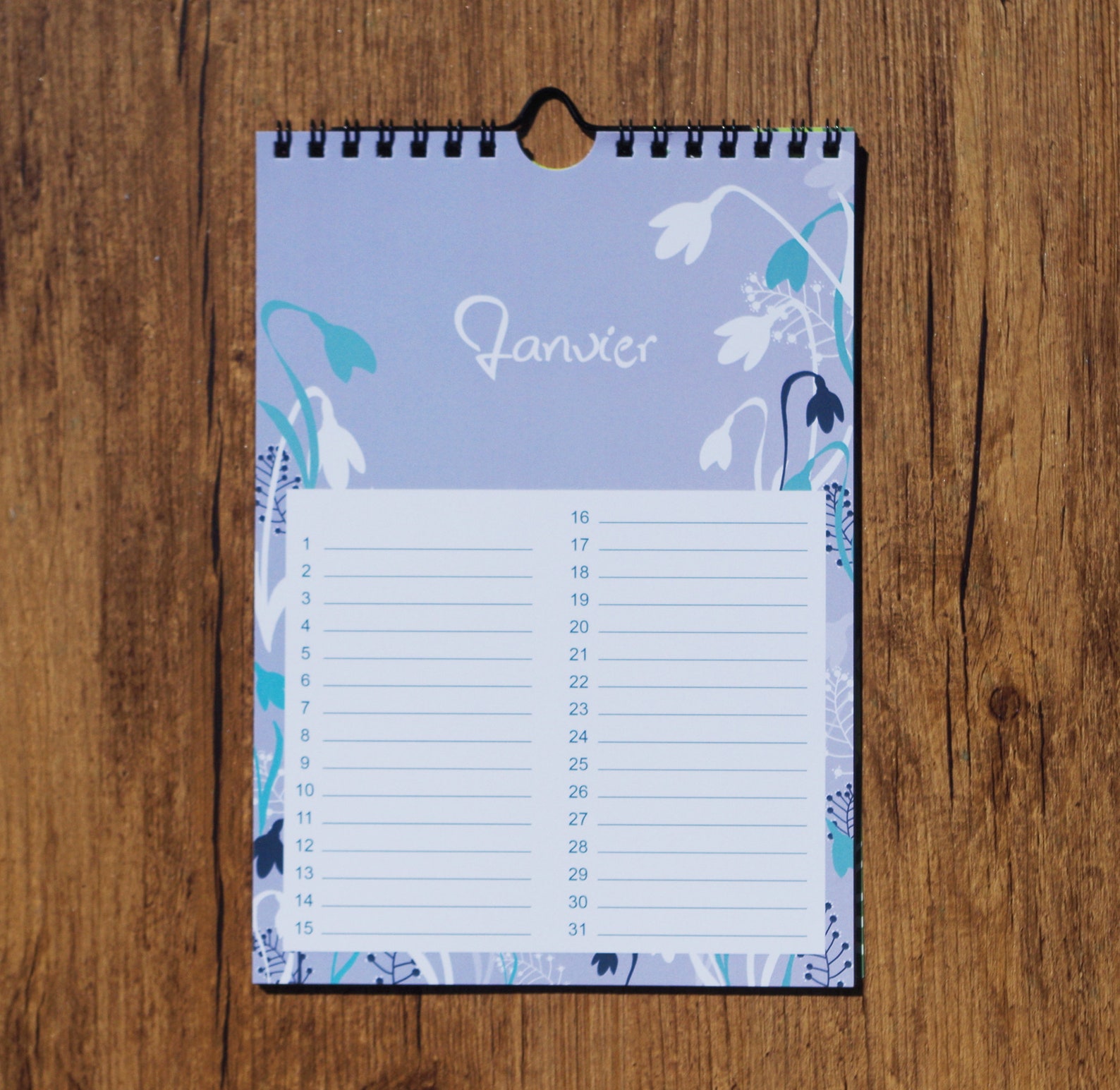 French Perpetual Calendar Birthday Calendar | Etsy