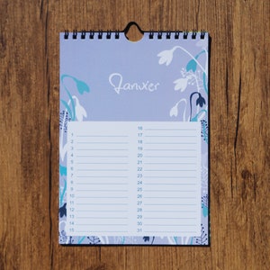 French Perpetual Calendar , Birthday Calendar - Etsy