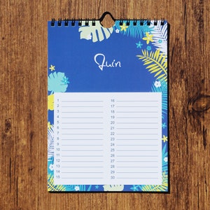 French Perpetual Calendar , Birthday Calendar - Etsy