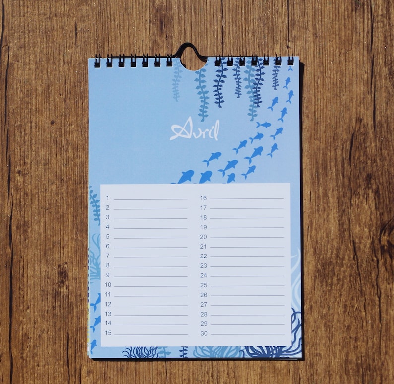 French Perpetual Calendar Birthday Calendar | Etsy