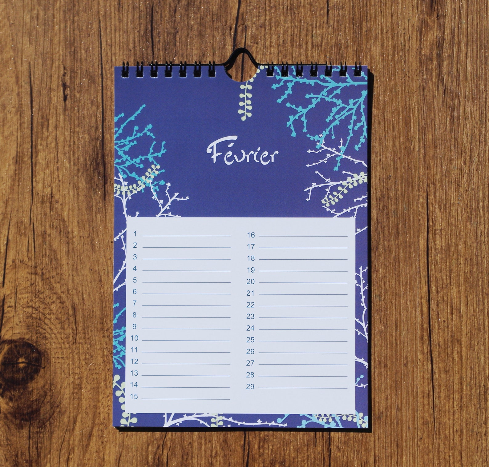 French Perpetual Calendar Birthday Calendar | Etsy