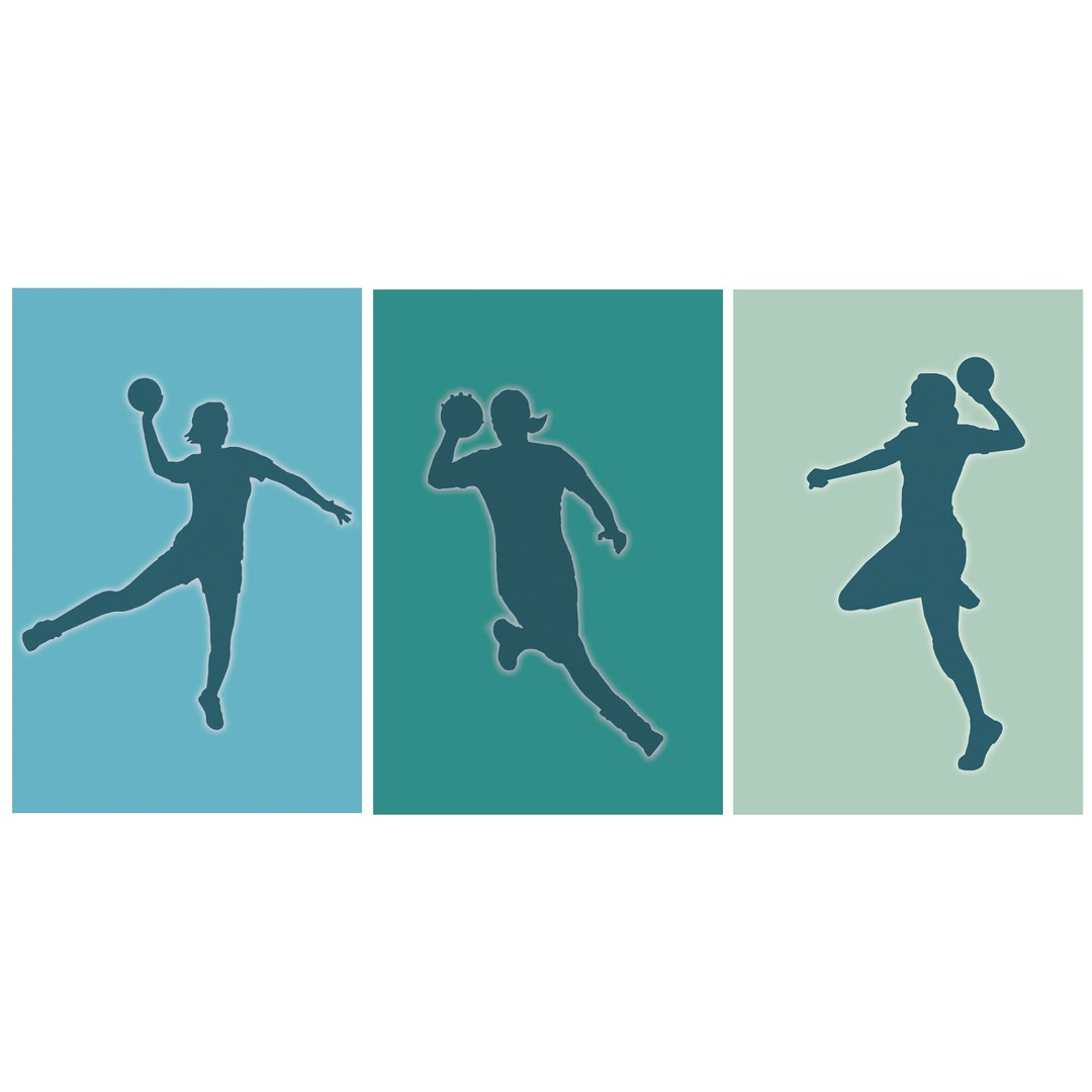 3 Handball Posters, Teens, Teenage Girls, Girl Decoration, Sport - Etsy