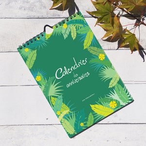 Perpetual Calendar in French , Birthday Calendar - Etsy