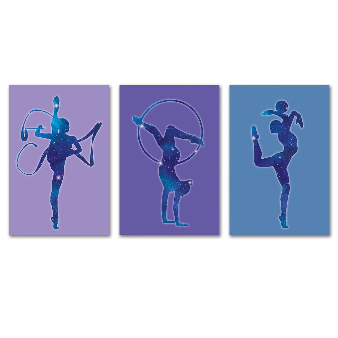 3 GRS Rhythmic and Sports Gymnastics Posters, Teenage Decoration ...