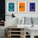 6 Posters in Colors, Teenager Wall Decor, Boy Wall Art, Boy Room Decor ...