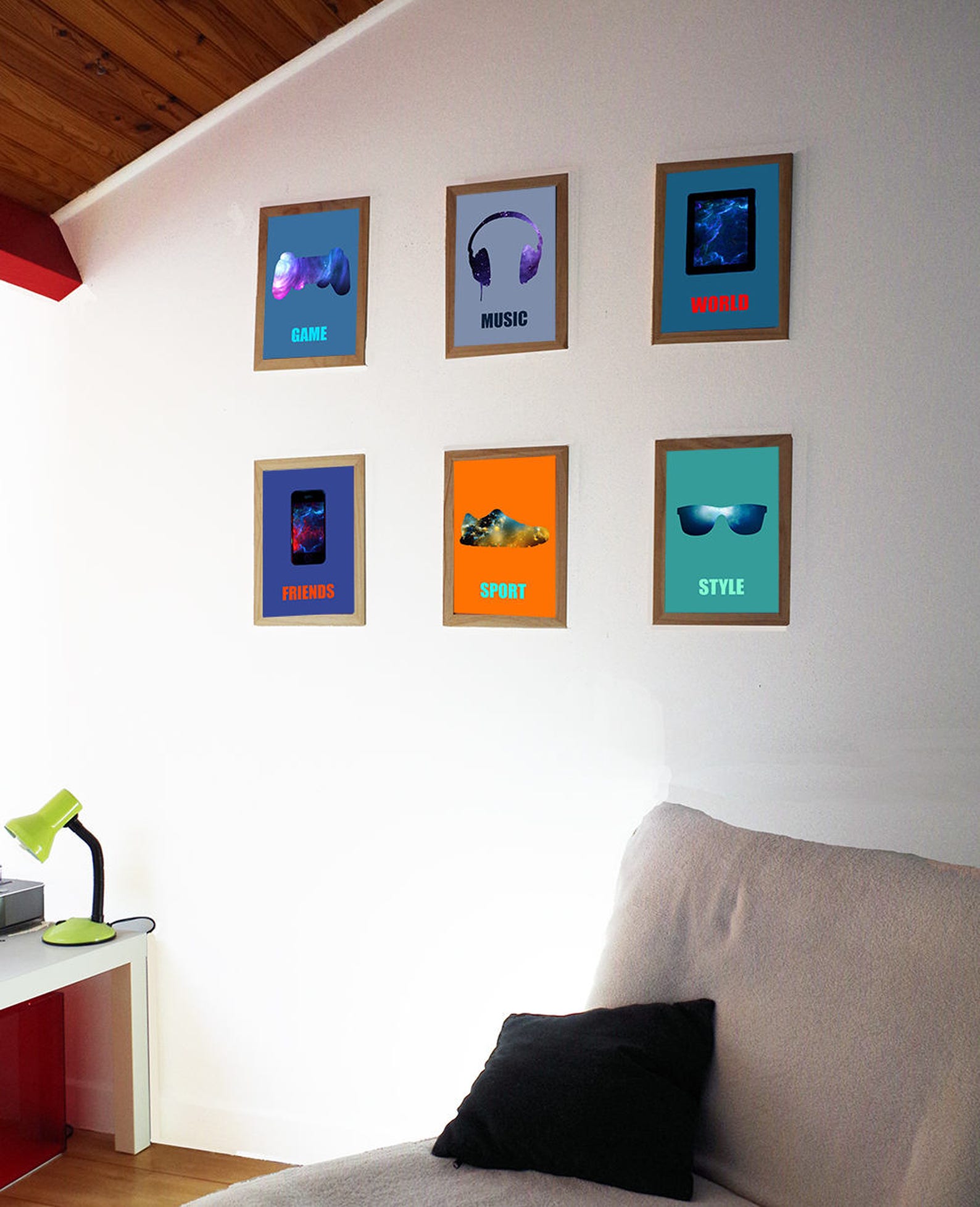 3 Posters in Colors, Teenager Wall Decor, Boy Wall Art, Boy Room Decor ...