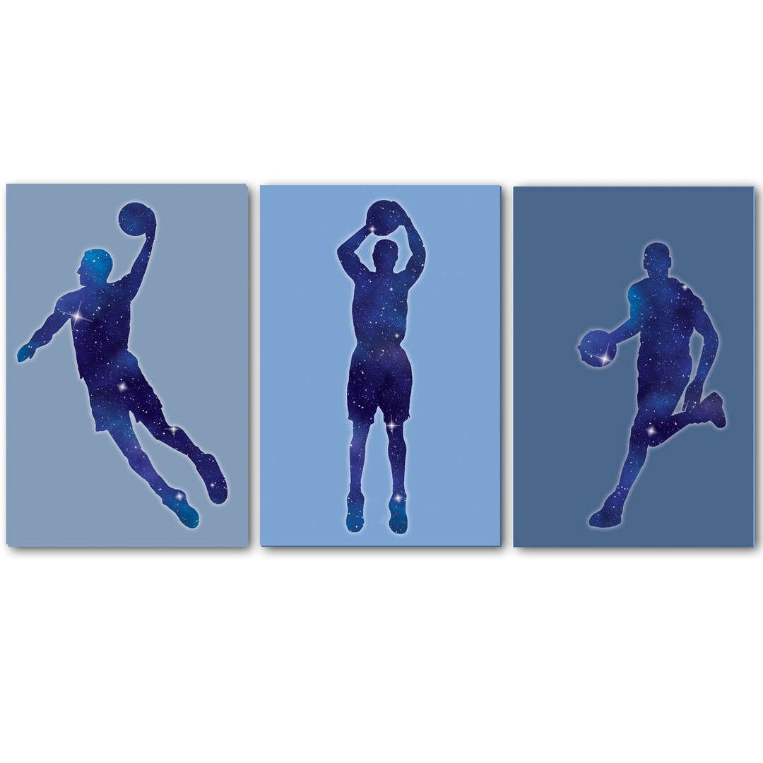 3 Basketball Posters, Basketball, Teenager, Boy's Room Decoration ...