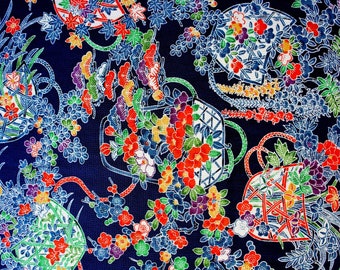 Authentic Vintage Japanese kimono fabrics for by JPImpressions