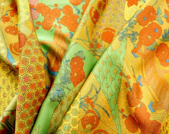 Authentic Vintage Japanese kimono fabrics for by JPImpressions