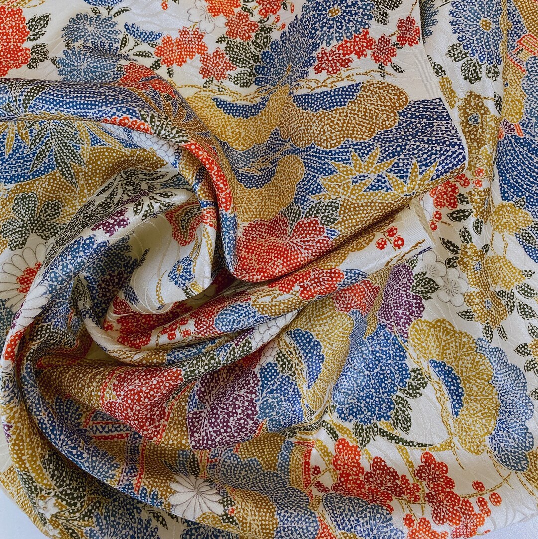 By Yard Authentic Japanese Kimono Silk Bolt New and Unused - Etsy