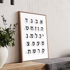 Hebrew Alphabet Printable, Hebrew Letters, Hebrew School Educational ...