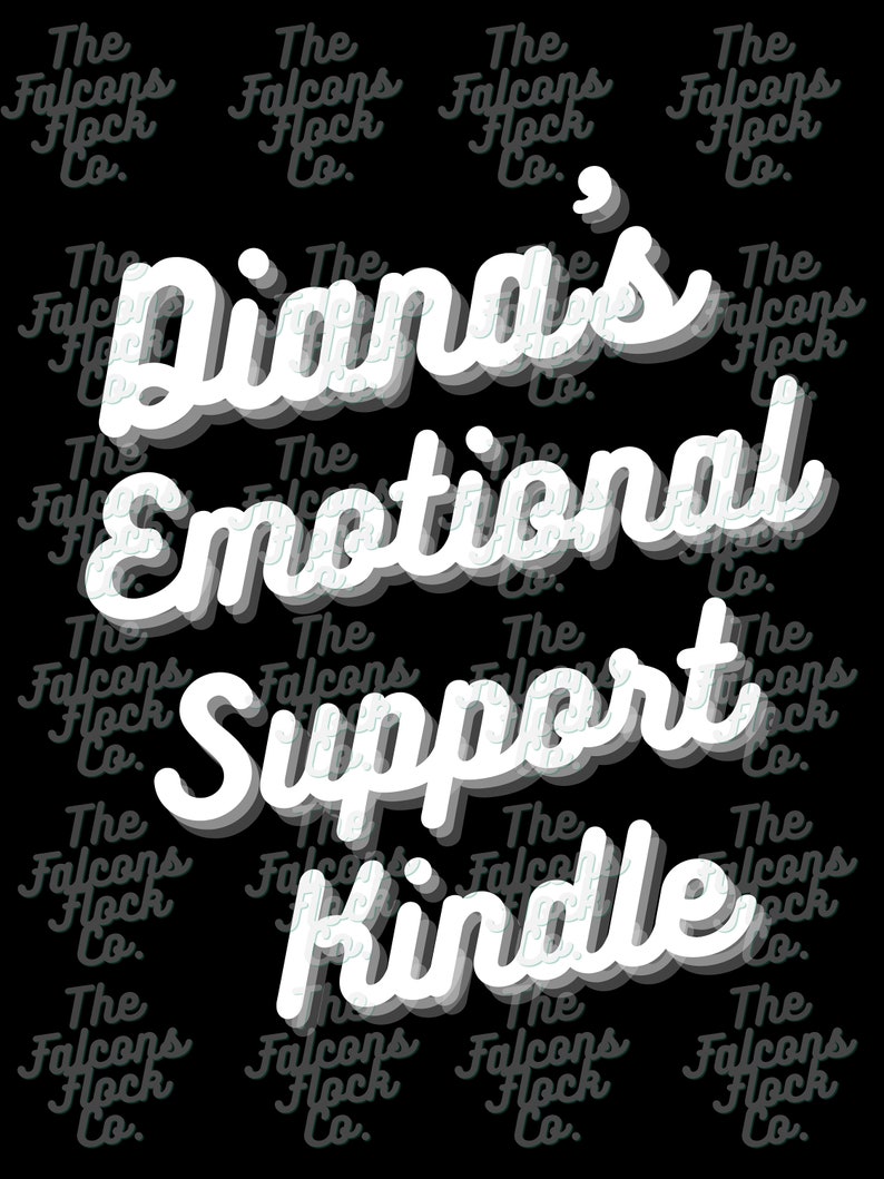 BUNDLE Emotional Support Kindle Custom Kindle Lock Screen - Etsy