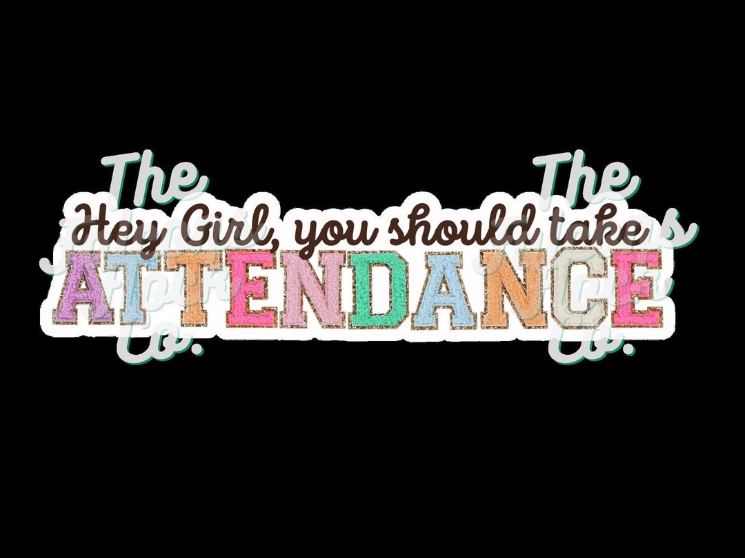 Teacher Attendance Sticker - Etsy