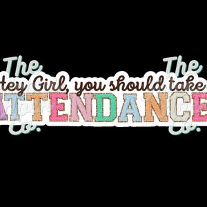 Teacher Attendance Sticker - Etsy