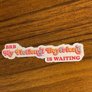 BRB Book Boyfriend Sticker - Etsy