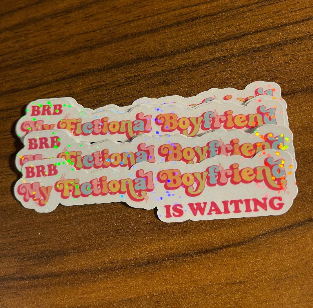 BRB Book Boyfriend Sticker - Etsy