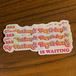 BRB Book Boyfriend Sticker - Etsy