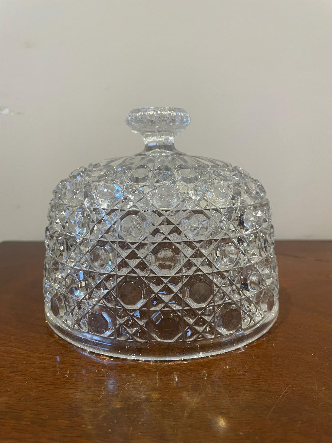 Vintage Davidson Hobnail Clear Glass Cheese Cover Glass Dome - Etsy
