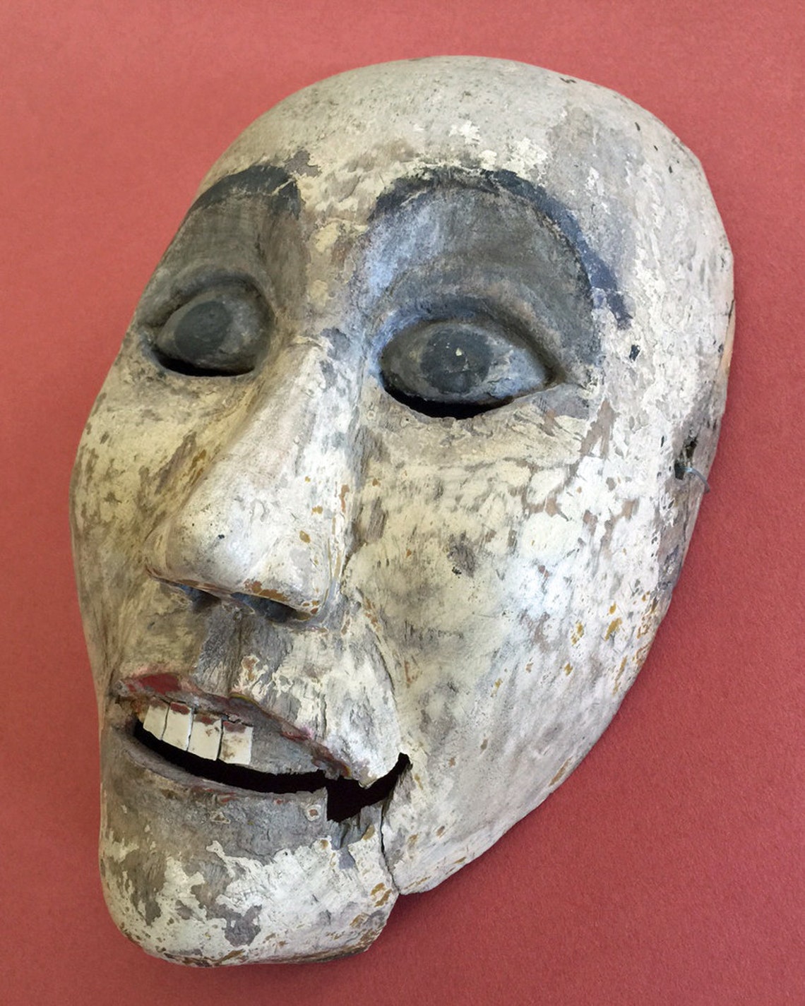 Antique Indonesian Mask, Vintage Wooden Mask - Etsy