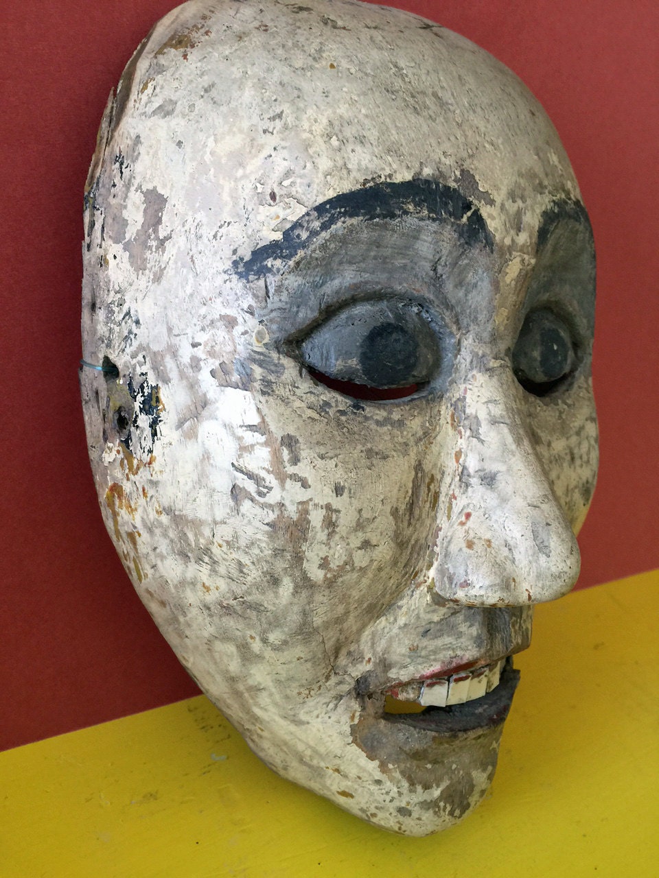 Antique Indonesian Mask, Vintage Wooden Mask - Etsy