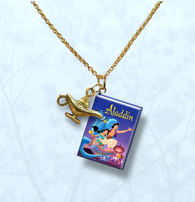 Aladdin With Your Choice of Charm and Gold Plated Chain | Etsy