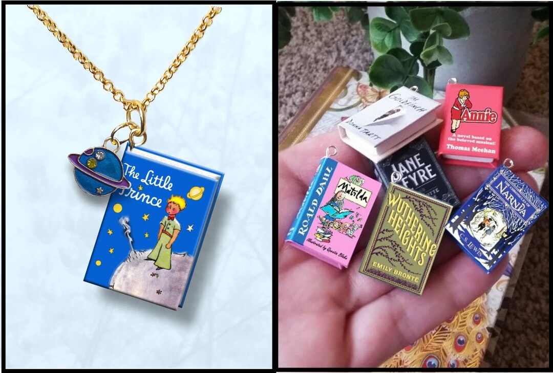 The Little Prince - Blue Cover - With Your Choice of Charm - Micro-mini ...