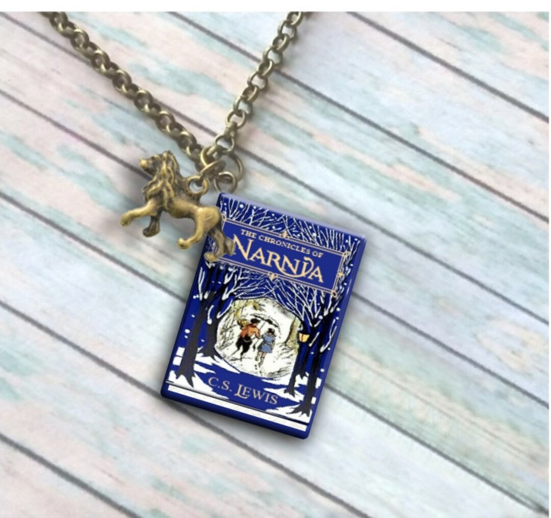 SALE Narnia With Antique Bronze Chain and Charm Aminiature Book ...