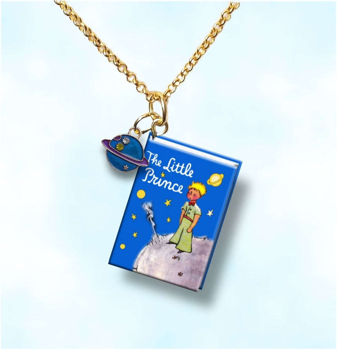 The Little Prince - Blue Cover - With Your Choice of Charm - Miniature ...