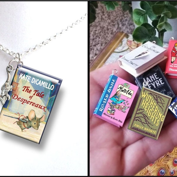 Mini Book Jewelry - Etsy