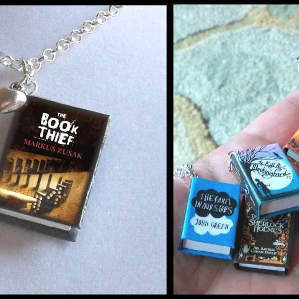 Mini Book Jewelry - Etsy