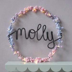 Personalised Name Light Nursery Night Light Custom Sign for Kids ...
