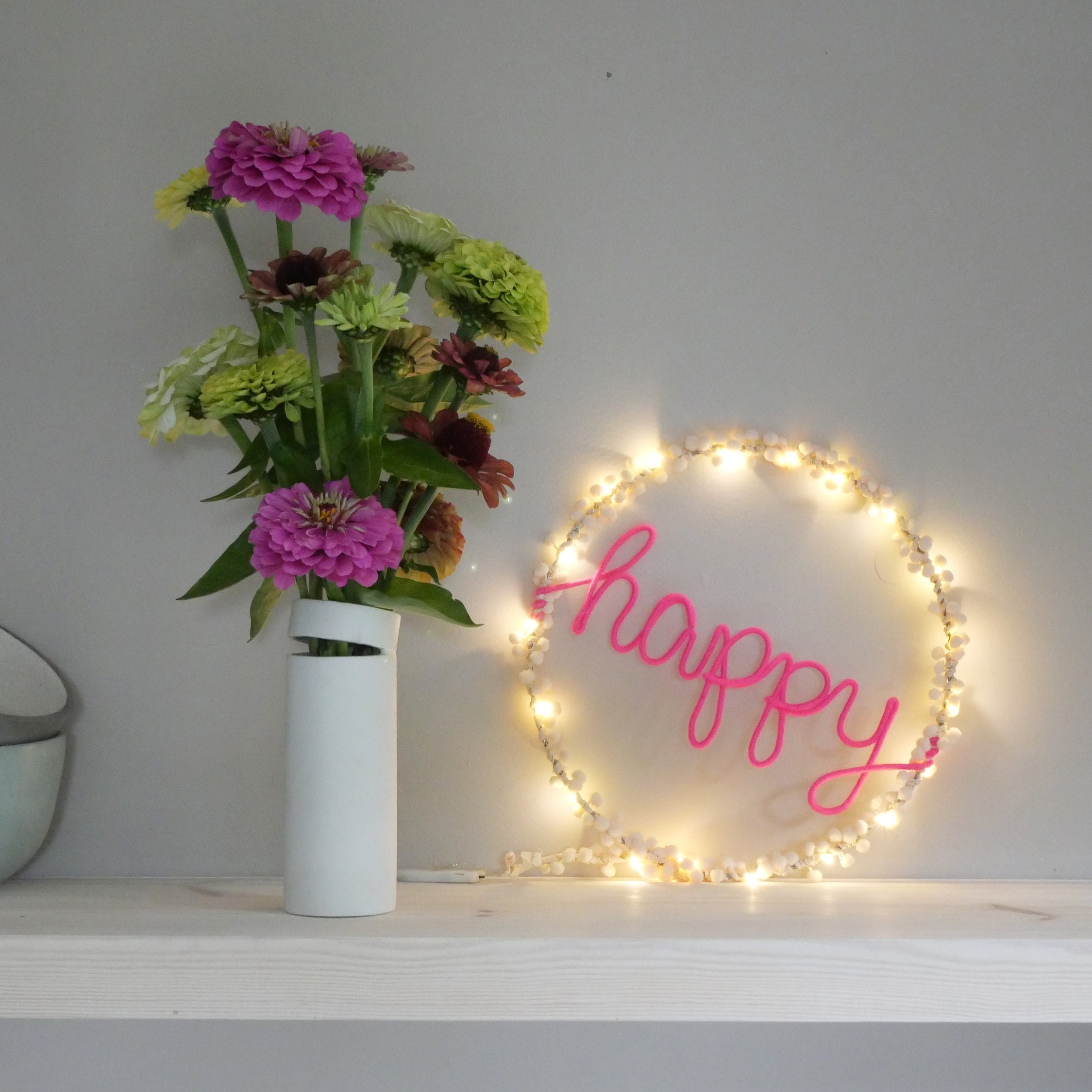 Custom LED Word or Name Sign for Kids Personalised Slogan Light ...