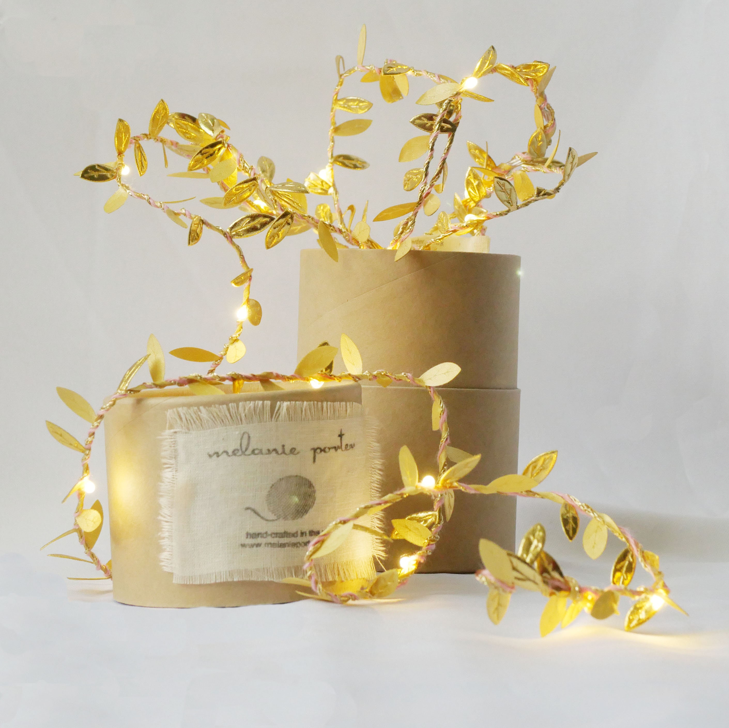 Gold Leaf Fairy Lights - Etsy UK