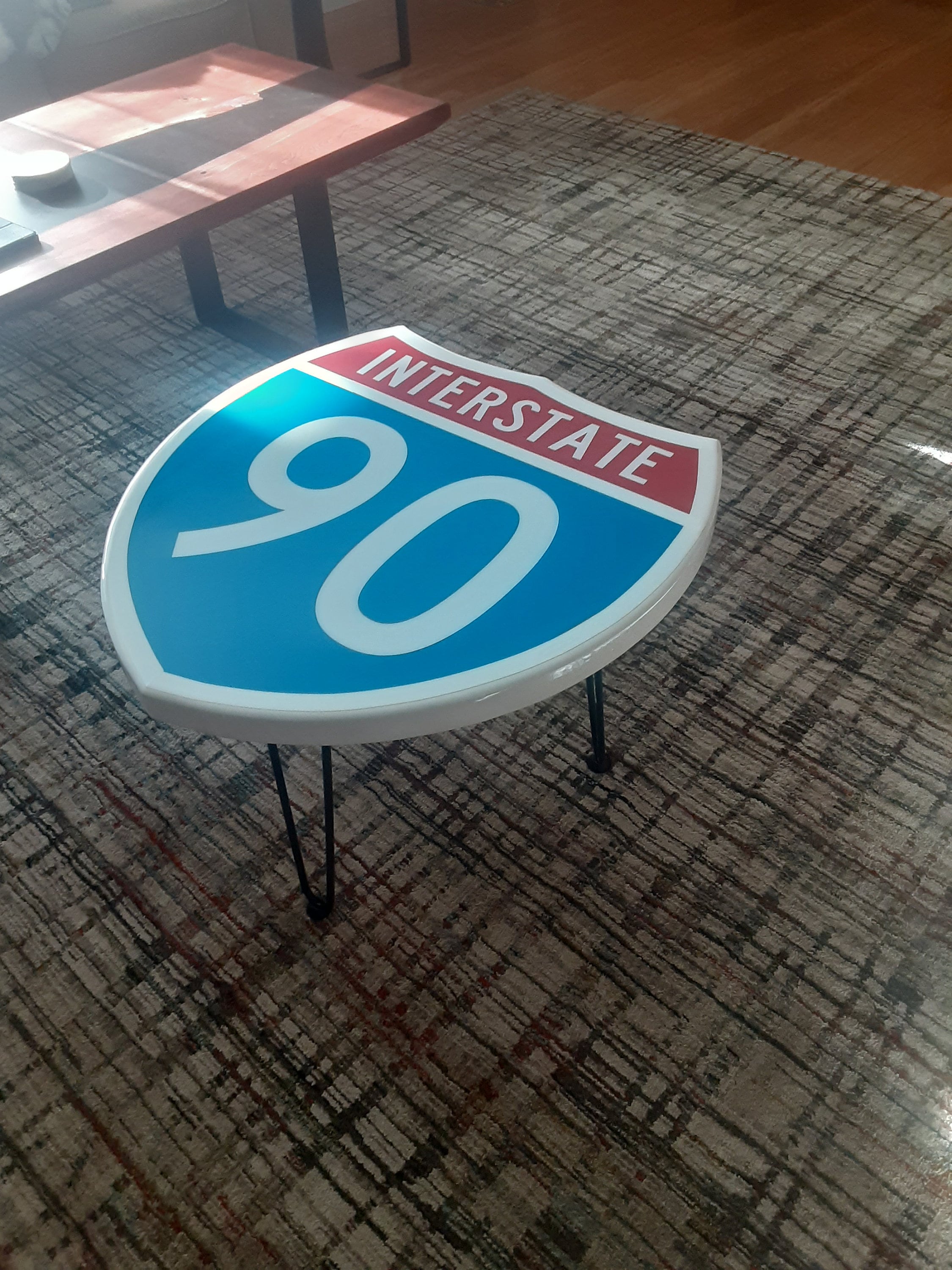 Interstate Sign Coffee Table - Etsy