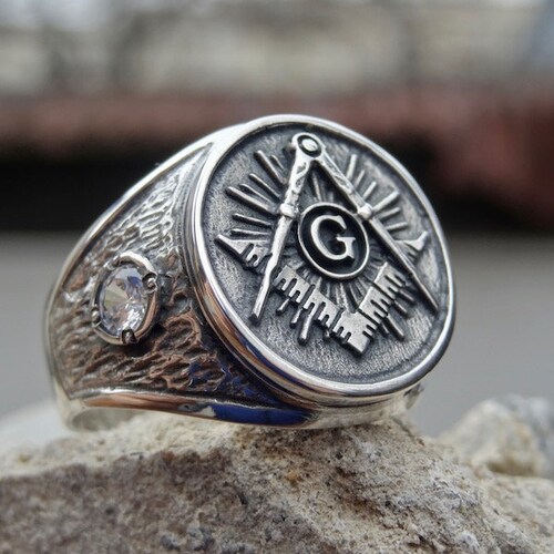Masonic Sterling Silver 925 Ring Masons / Handmade ALL SIZES - Etsy